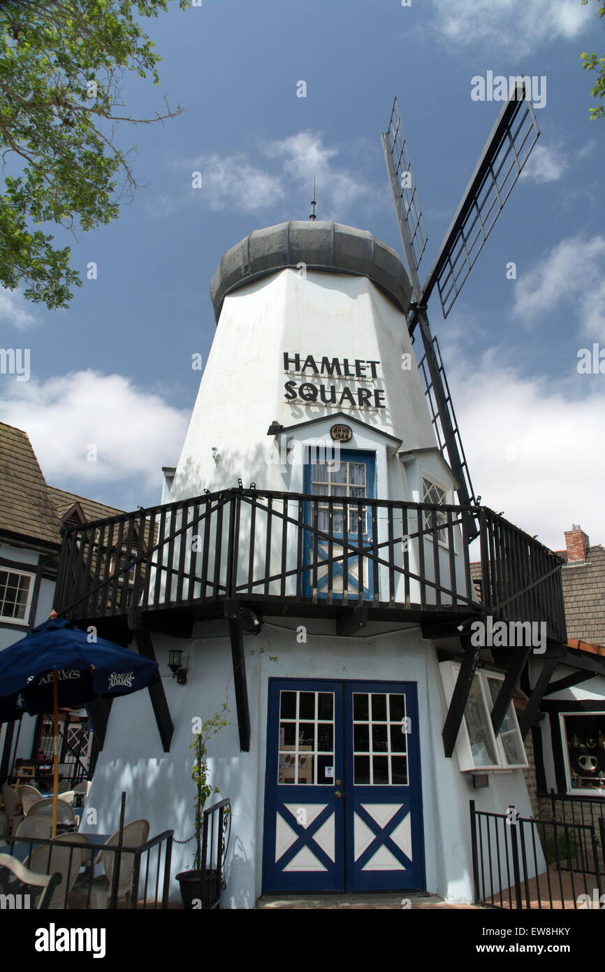 A building in the unique "Danish" town of Solvang, California Stock ...