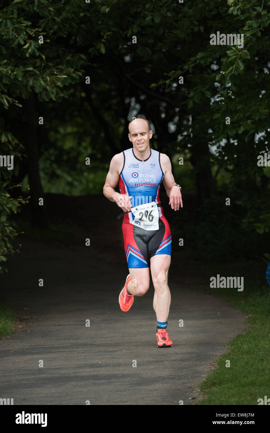 Rutland Water, Leicestershire. 20th June, 2015. Chris Docherty at the ...