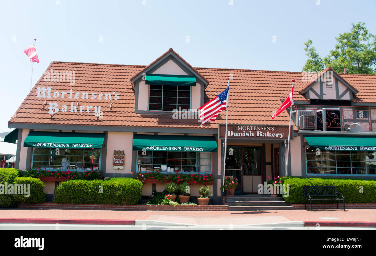 A bakery in the unique "Danish" town of Solvang, California Stock Photo ...