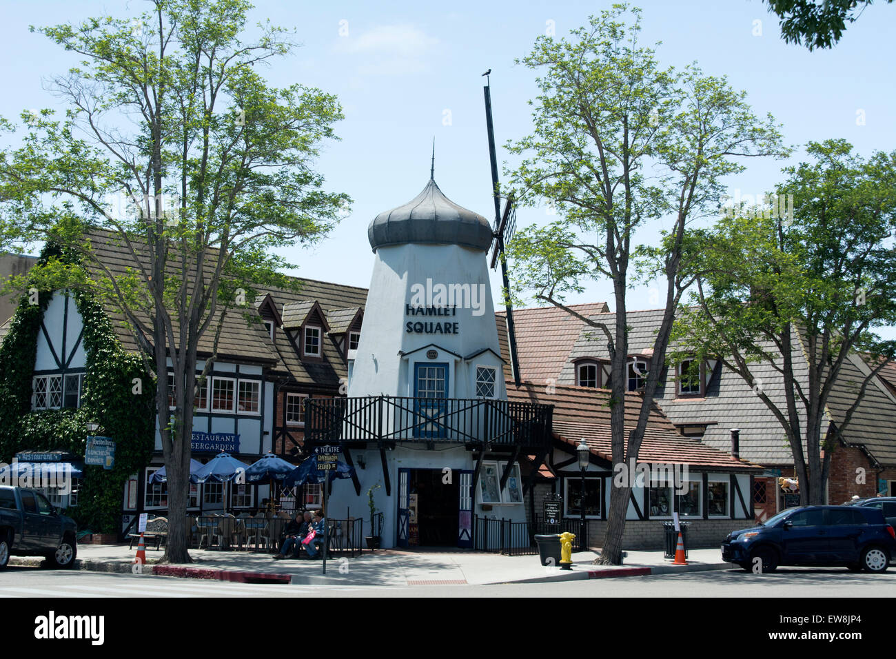 A building in the unique "Danish" town of Solvang, California Stock ...