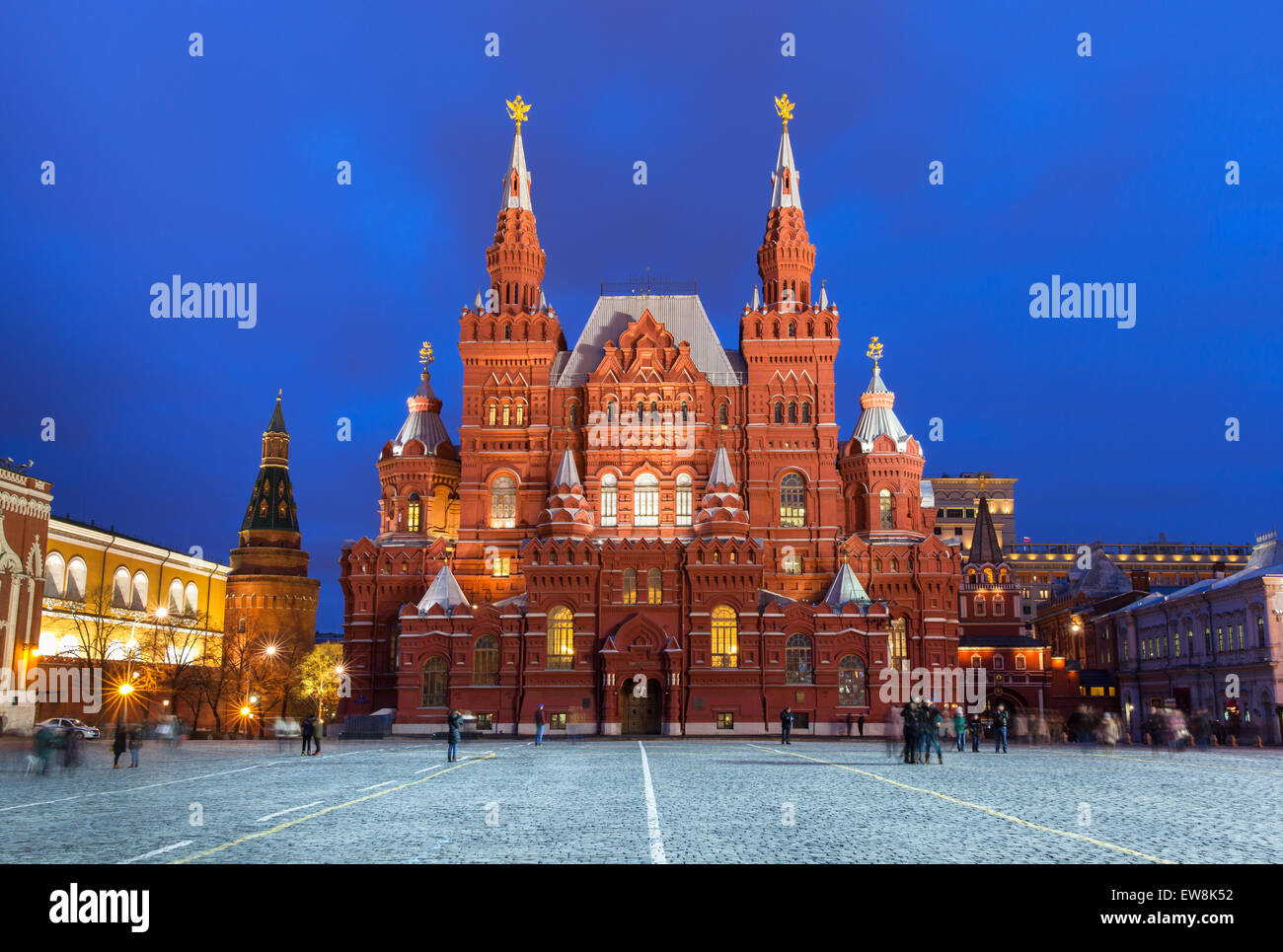 State Historical Museum building on the Red Square, Moscow Stock Photo ...