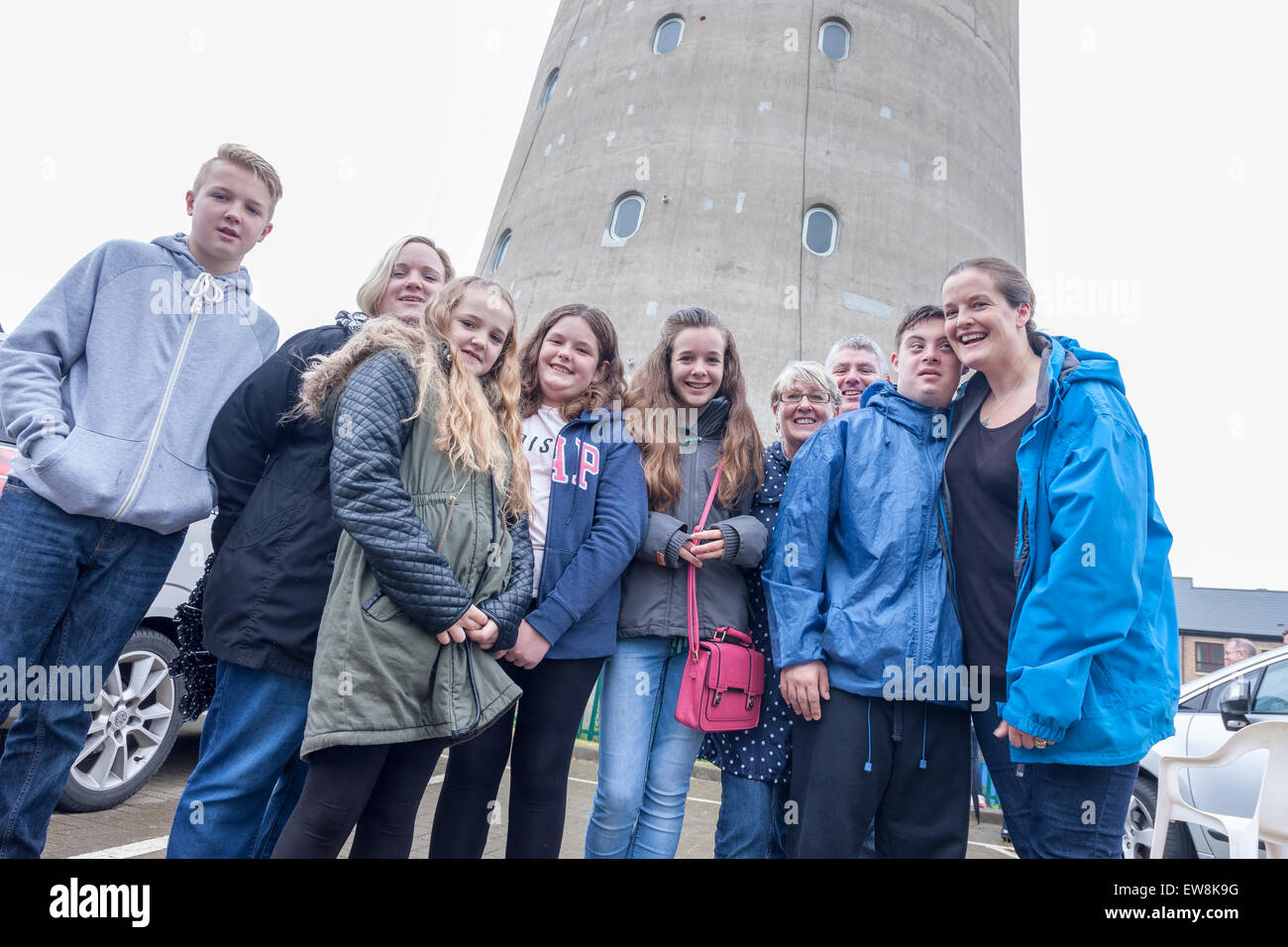 Northampton, U,K. 20th June, 2015. The National Lift Tower. Beryl Erwin ...
