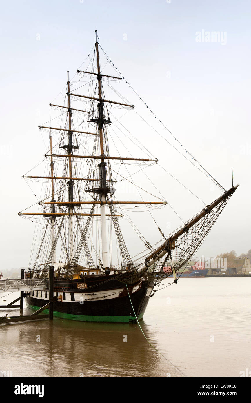 Ireland, Co Wexford, New Ross, replica 1845 emigrant ship Dunbrody ...