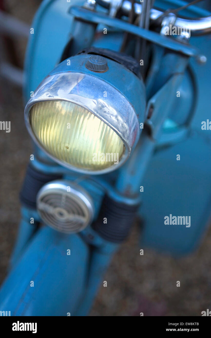 Old rusty moped in a flea market Stock Photo - Alamy
