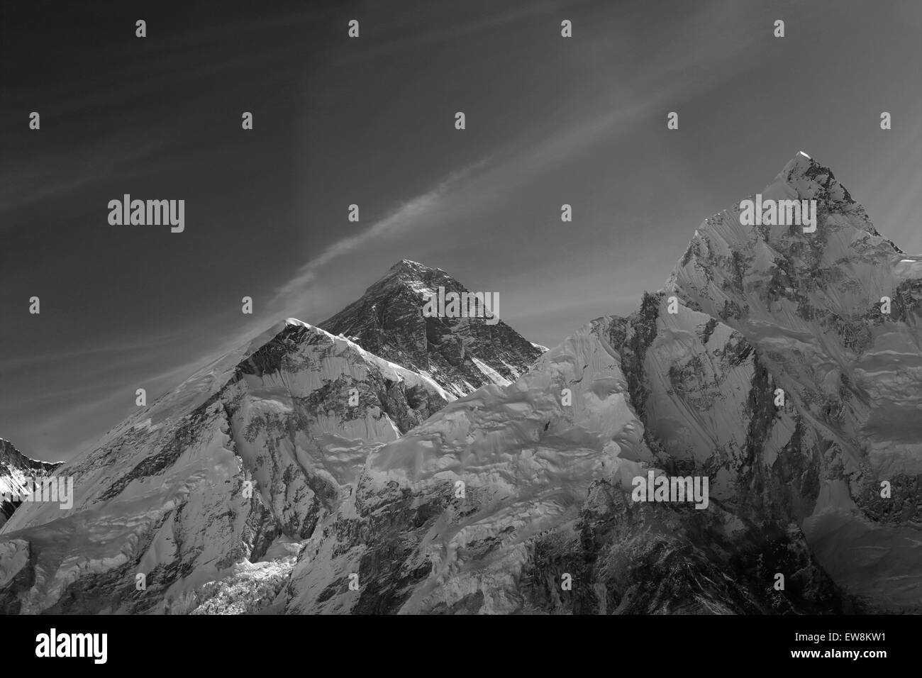 Everest region photography Black and White Stock Photos & Images - Alamy