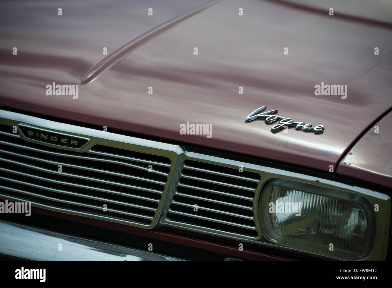 Classic, concourse condition Singer motor cars at an annual convention ...