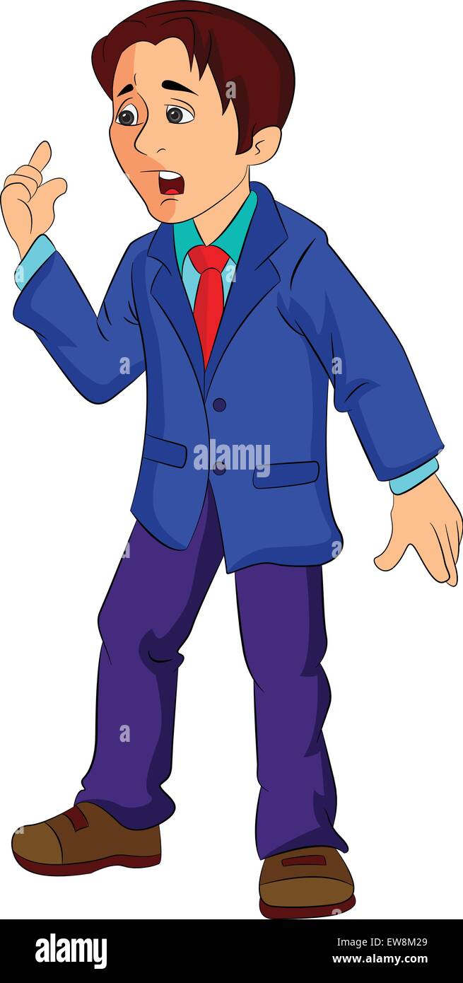 Worried Man, vector illustration Stock Vector Image & Art - Alamy