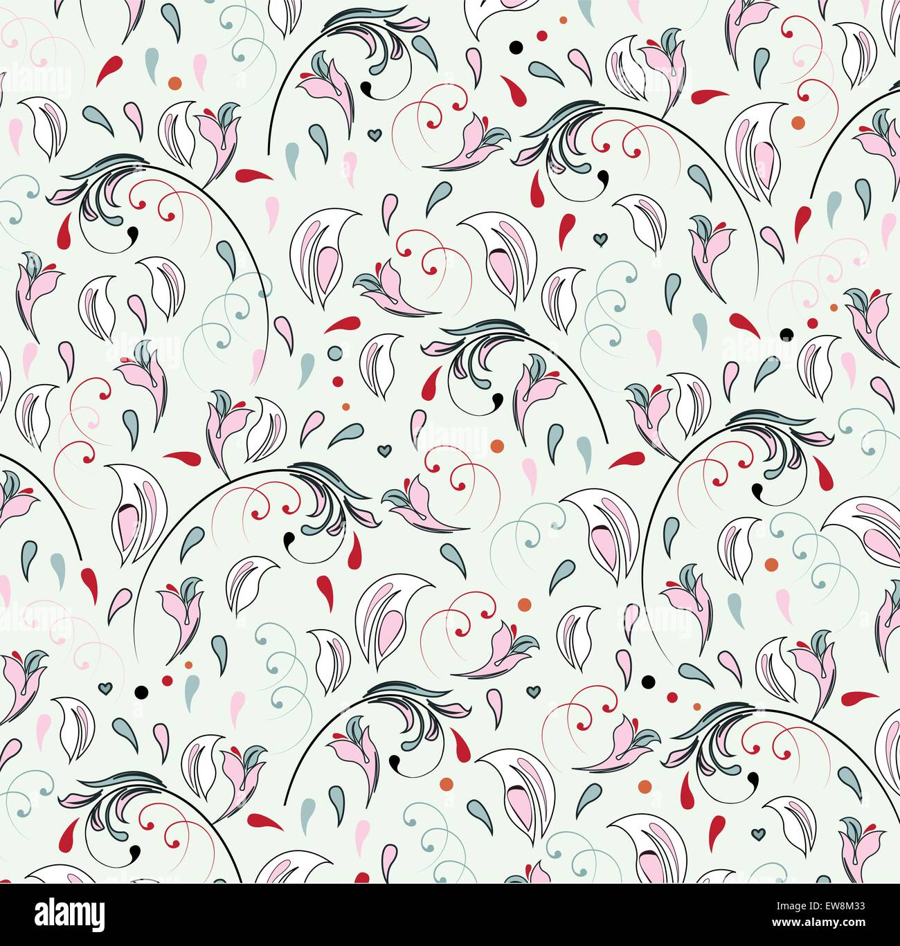 Vintage background with ornate elegant retro abstract floral design ...