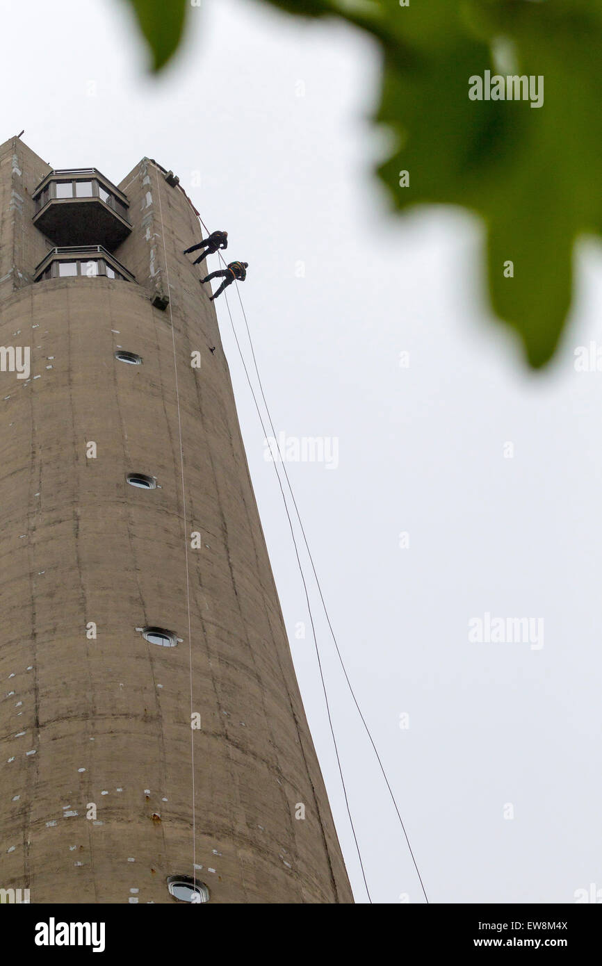 Northampton, U,K. 20th June, 2015. The National Lift Tower. Beryl Erwin ...