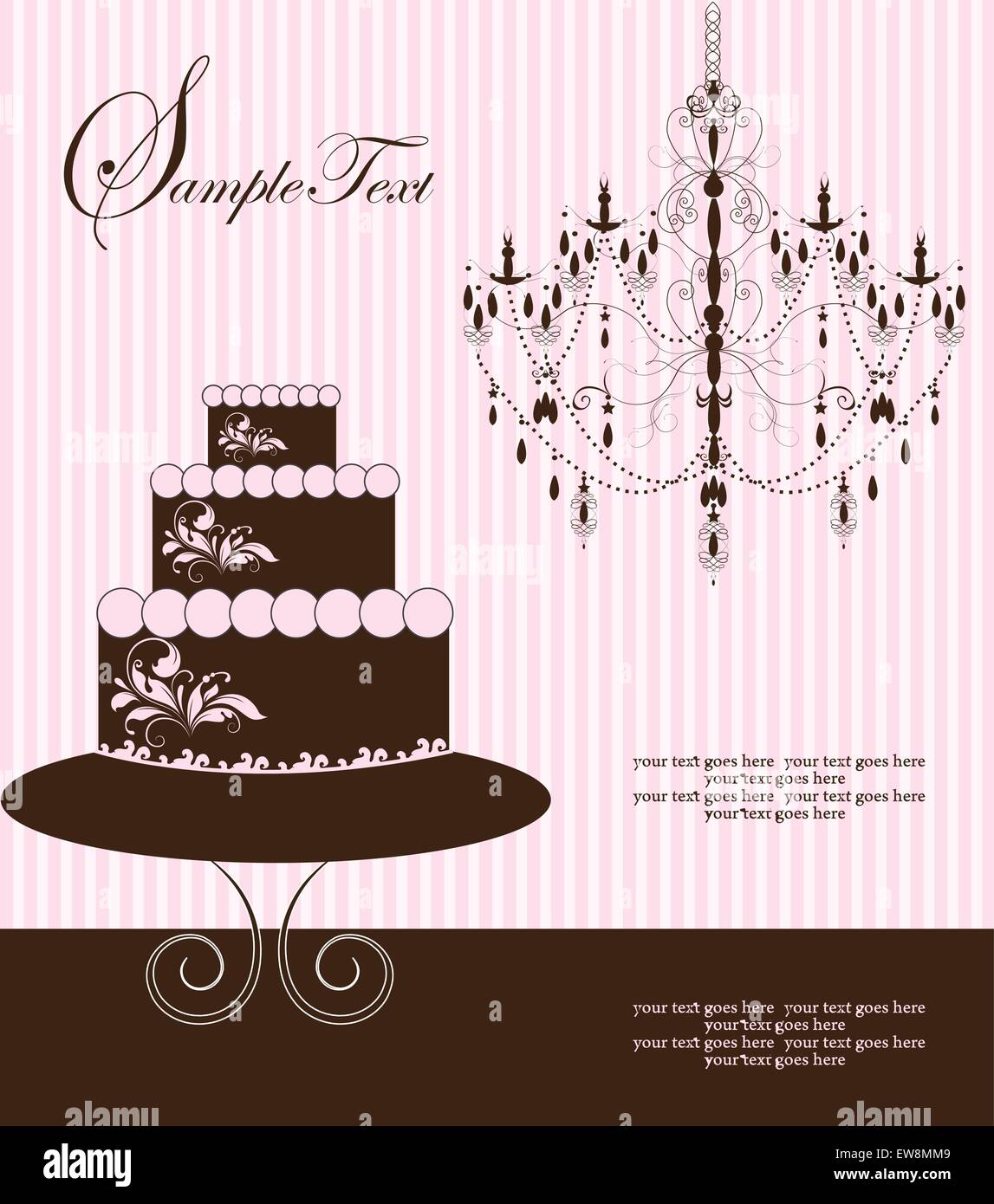 Vintage Wedding Cake Clipart