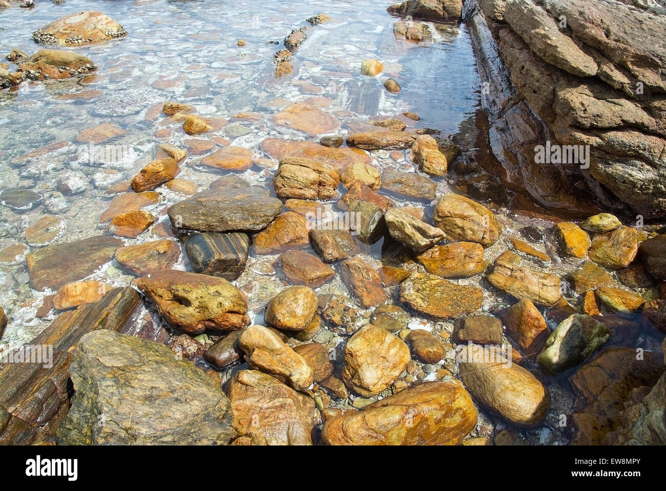 Rocks water background hi-res stock photography and images - Alamy