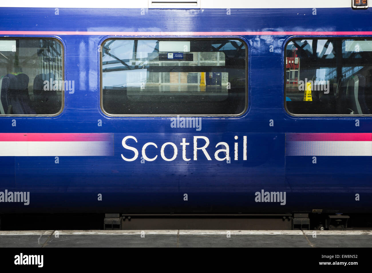 A Scotrail train at Glasgow Queen Street station Stock Photo - Alamy