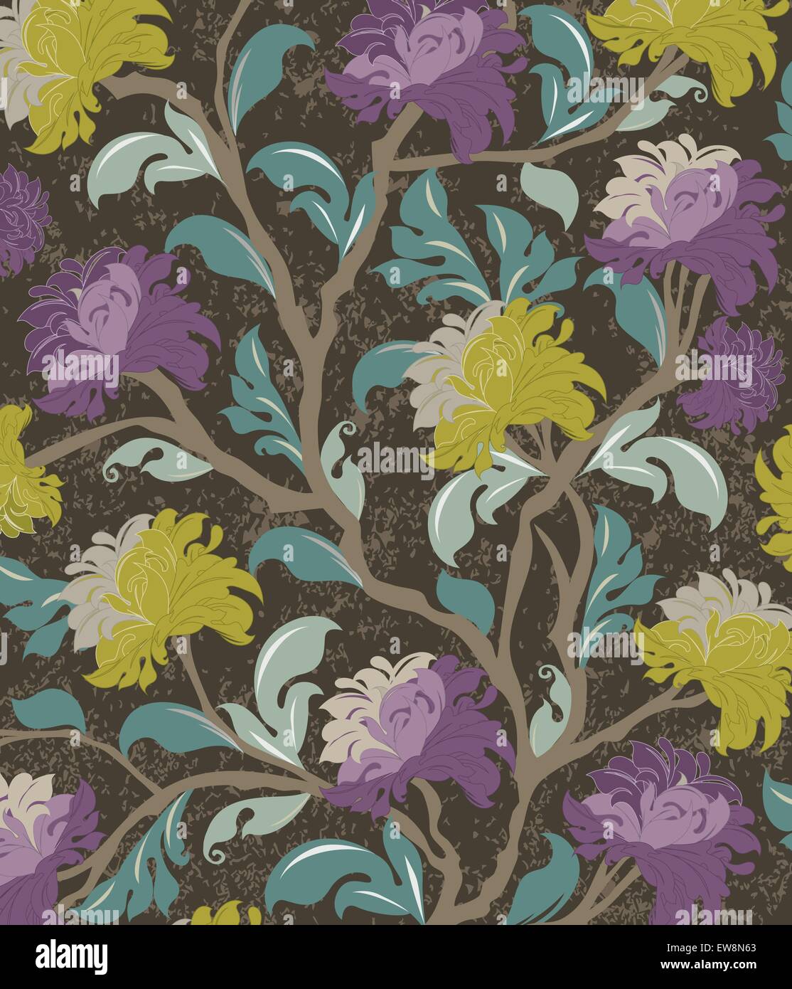 Vintage background with ornate elegant retro abstract floral design ...