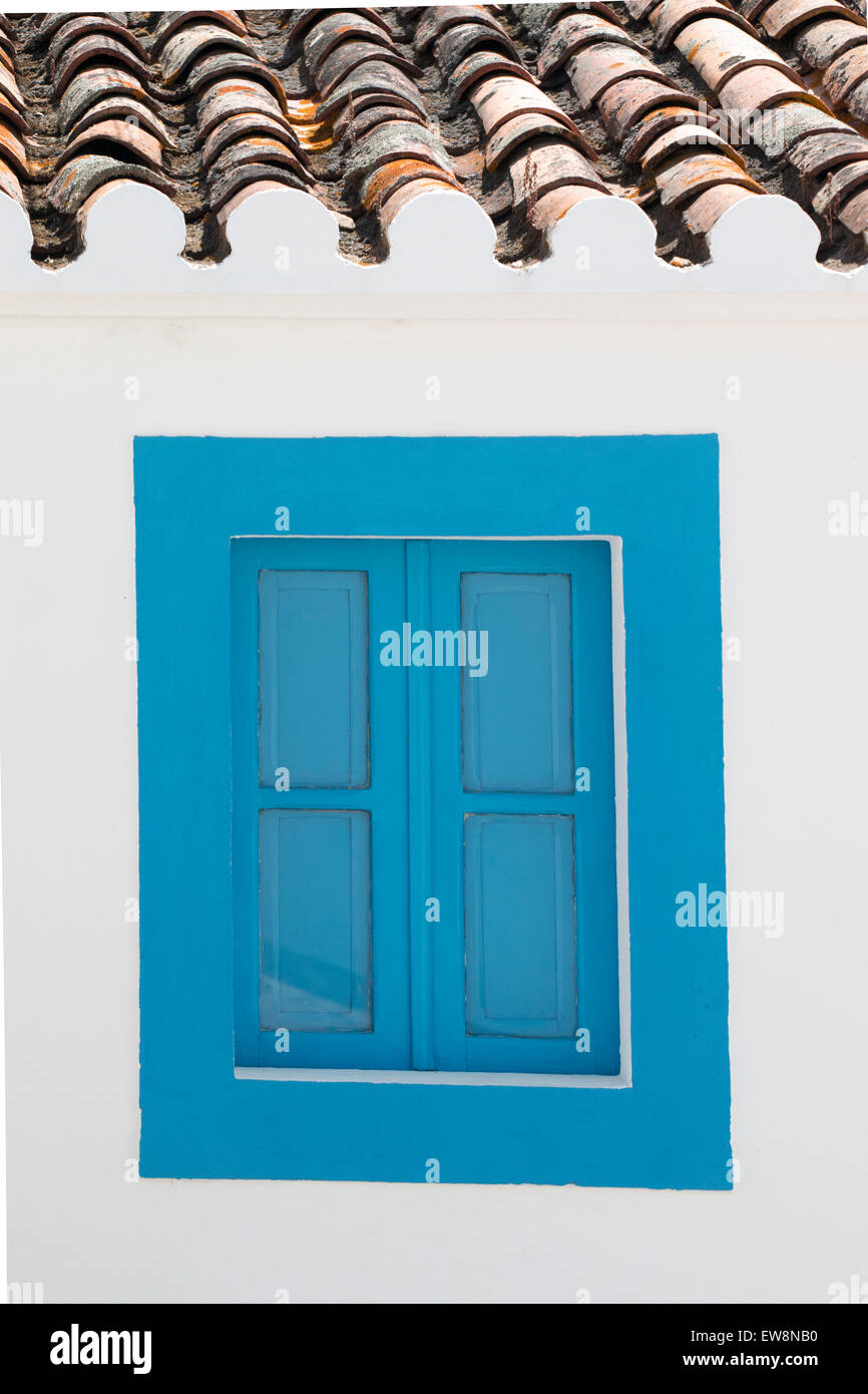View of the typical village windows of the portuguese countryside Stock ...