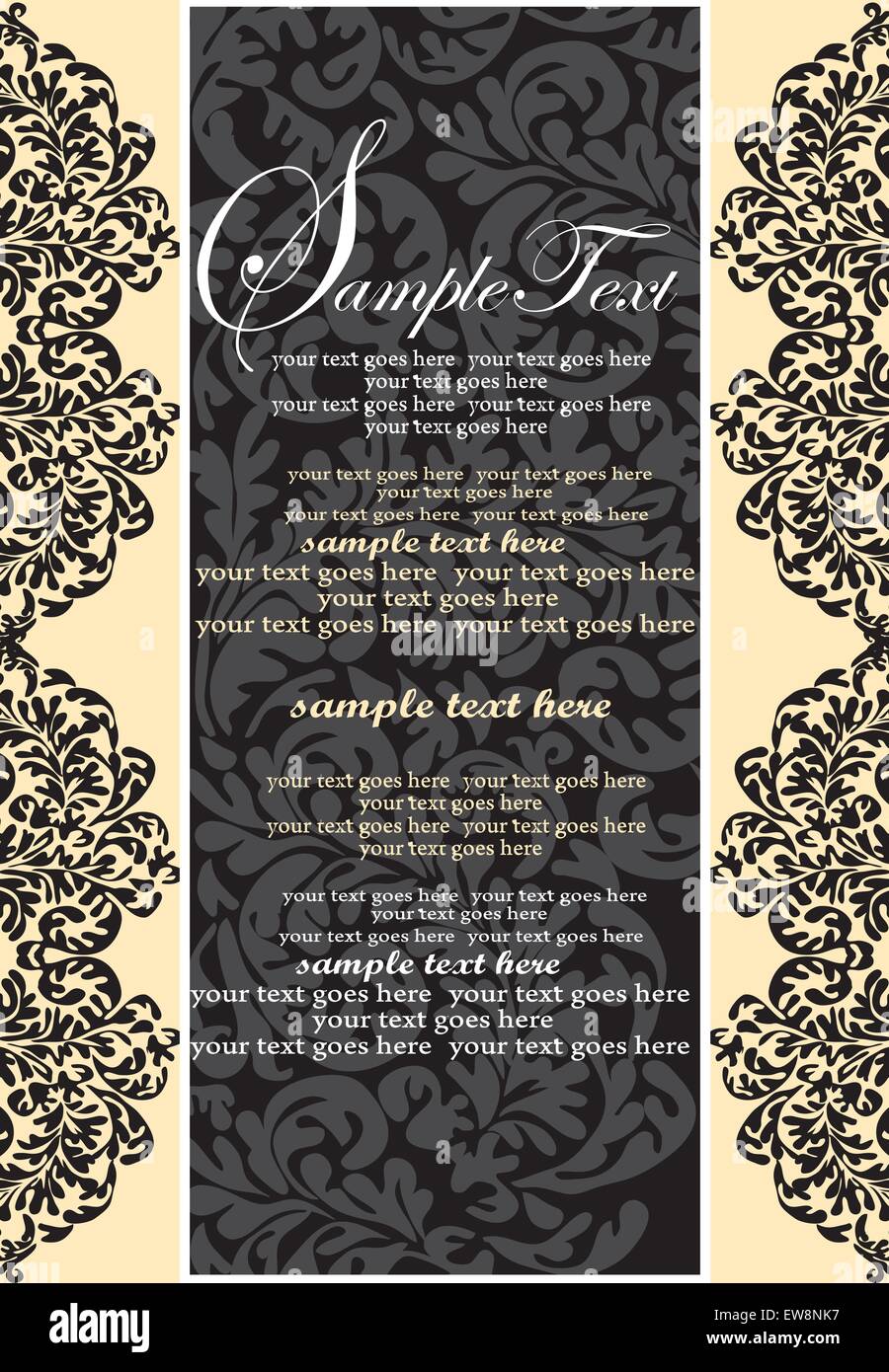 Vector vintage card design Stock Vector Image & Art - Alamy