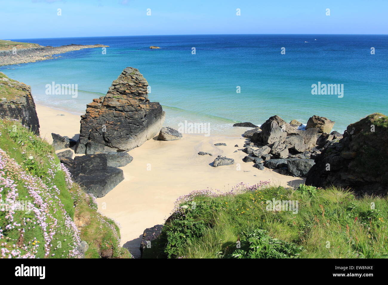 Beach sand sea stock back view hi-res stock photography and images - Alamy