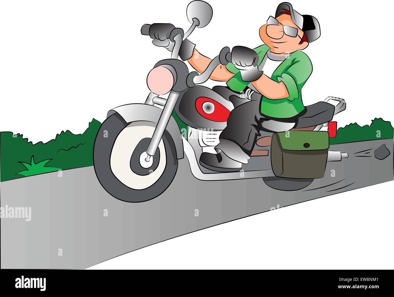 Motorcycle Rider, vector illustration Stock Vector Image & Art - Alamy