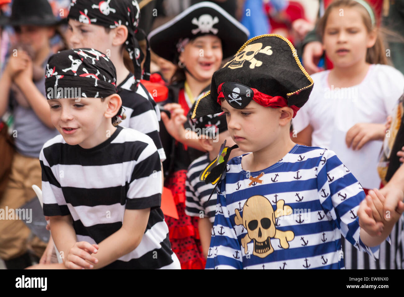 Children dressed as pirates at Harry Paye Day, Poole in June Credit ...