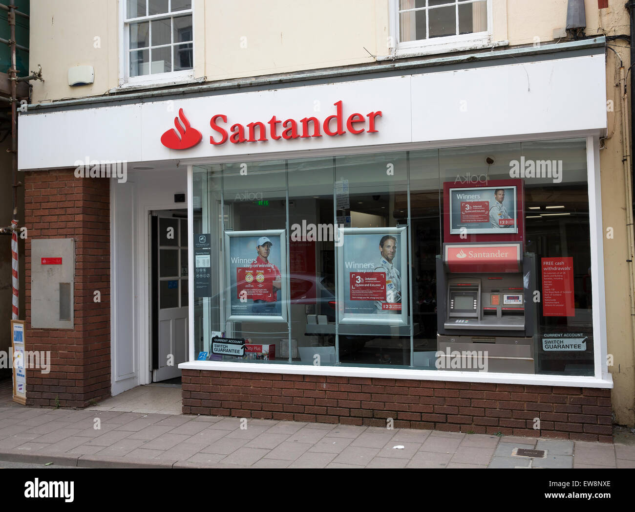 Santander branch in Sidmouth Devon Stock Photo - Alamy