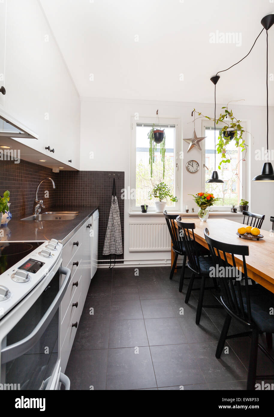 interior of a fancy kitchen Stock Photo - Alamy