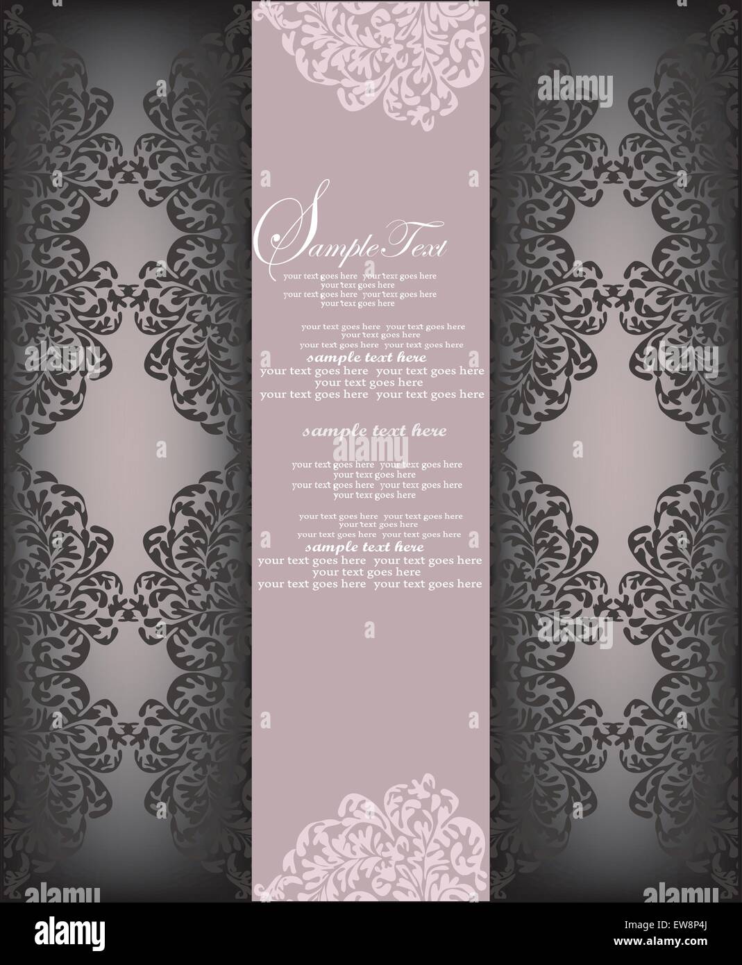 Romantic vintage card design Stock Vector Image & Art - Alamy