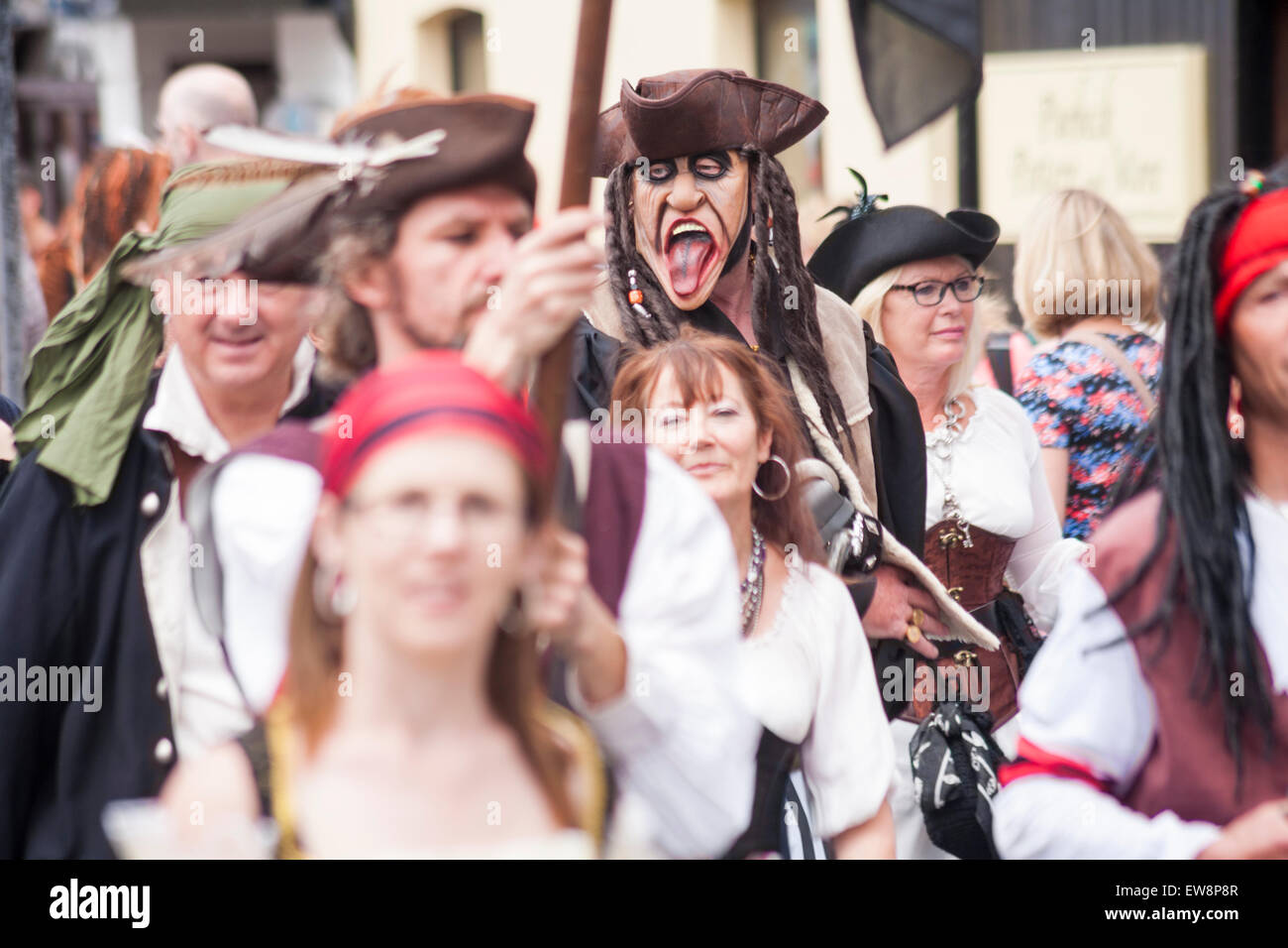 People dressed a pirates at.Harry Paye Day, Poole in June Credit ...