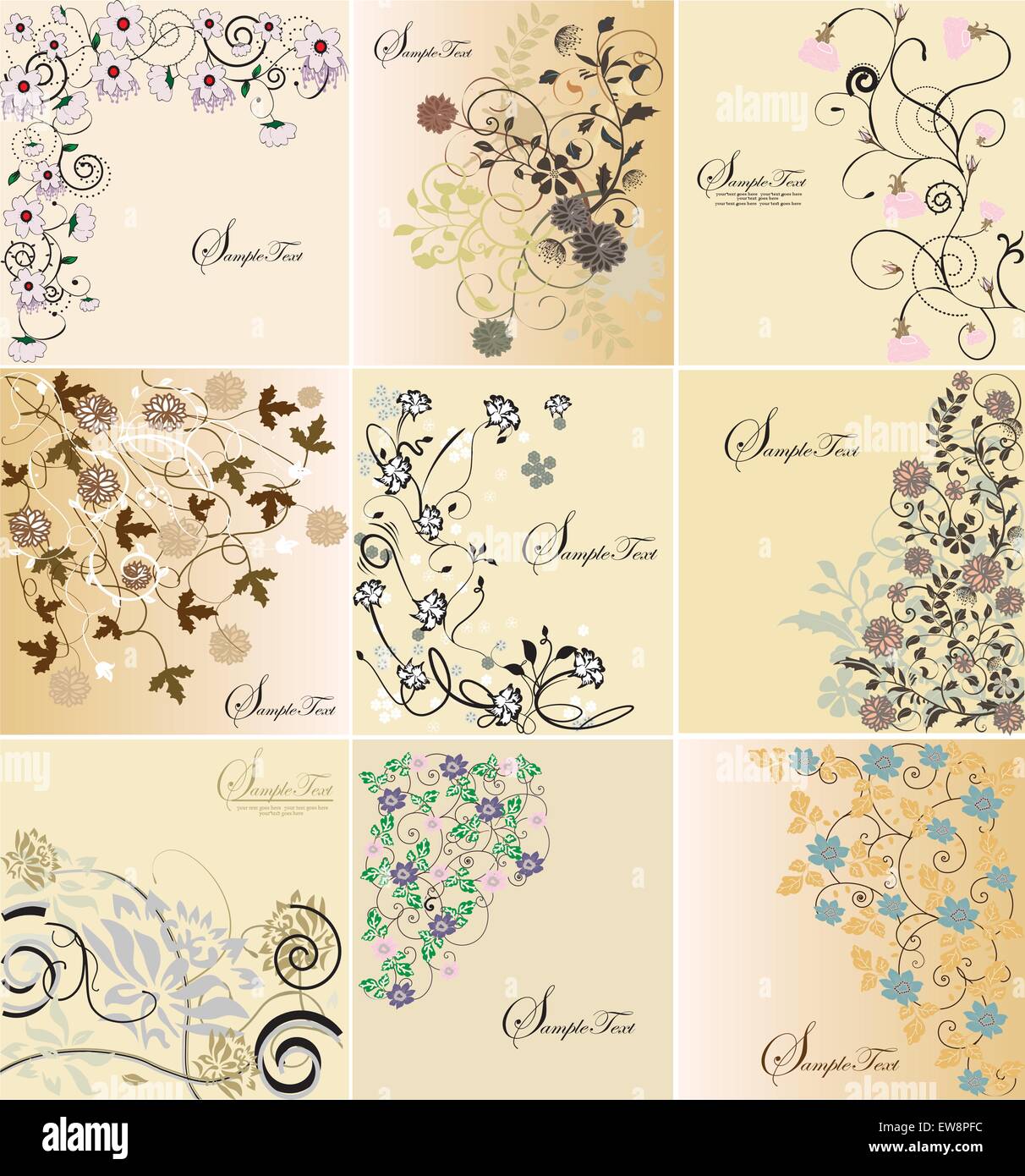 Greeting cards vector Stock Vector Images - Alamy