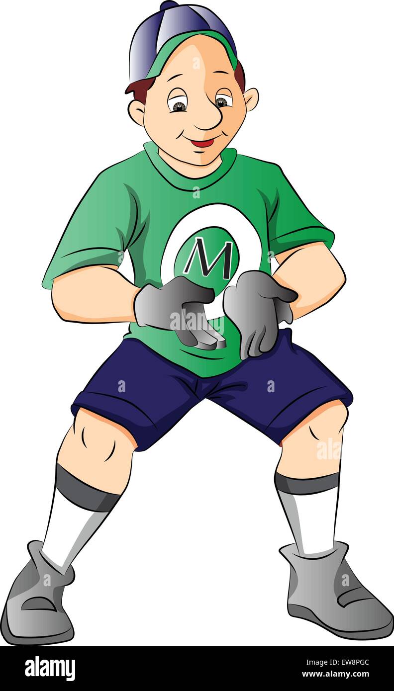 Baseball Player, Catcher, vector illustration Stock Vector Image & Art ...
