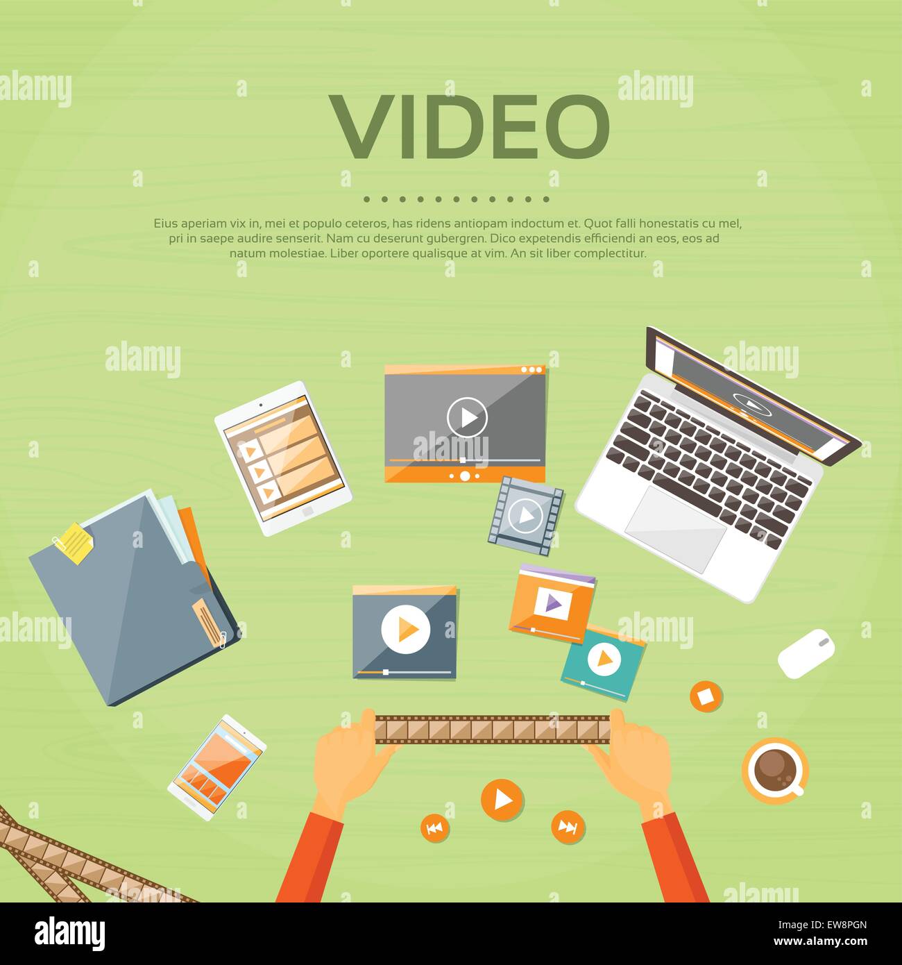 Video editor workplace hands hi-res stock photography and images - Alamy