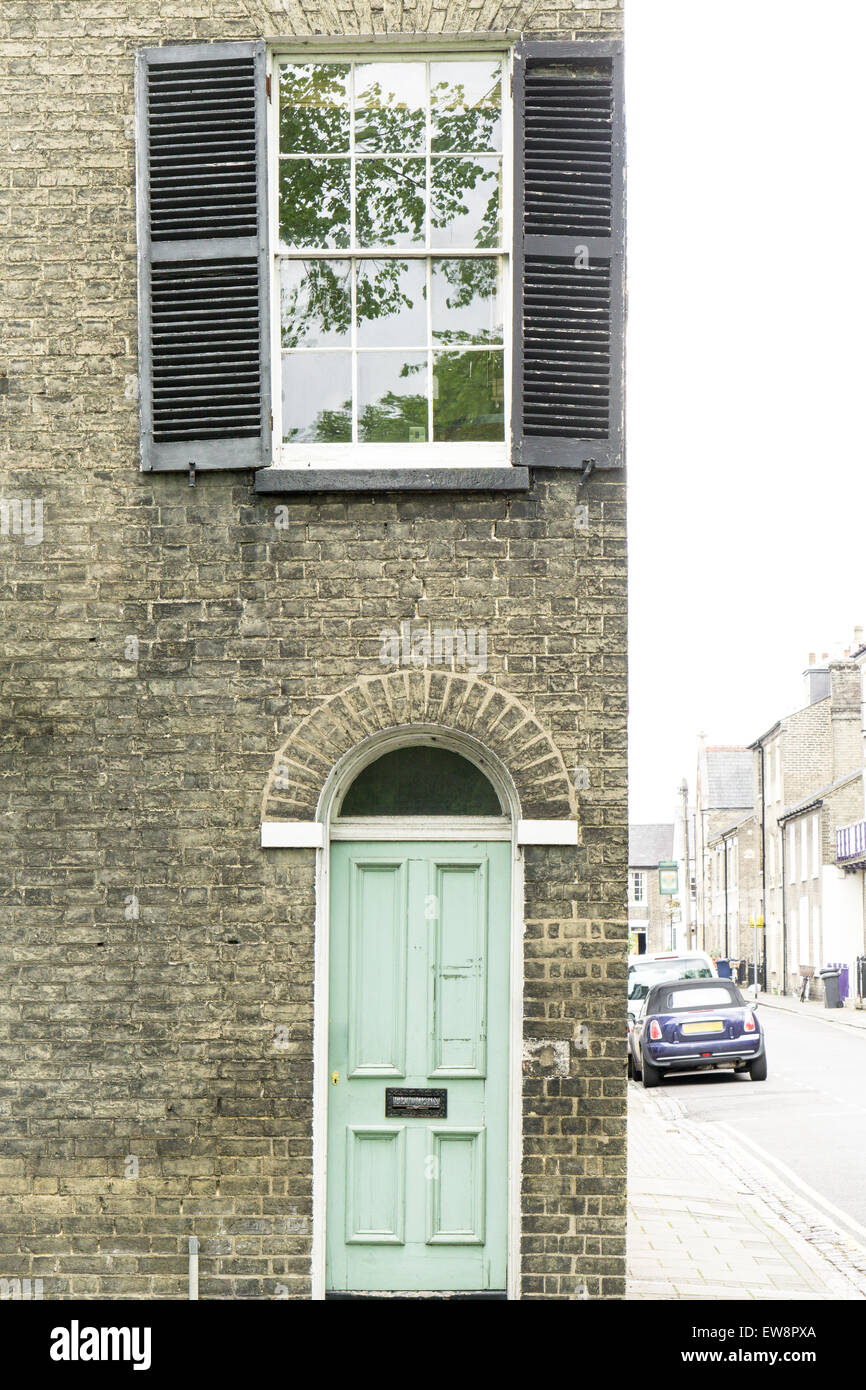Architecture of End-terraced English house, Cambridge, UK Stock Photo ...