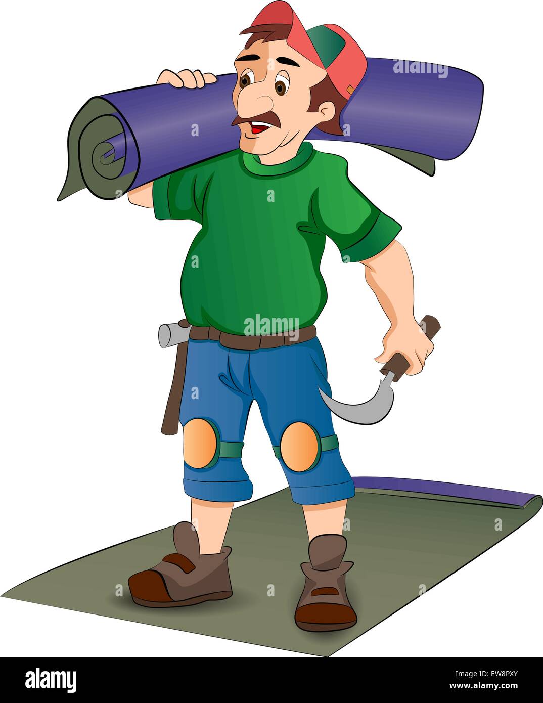 Carpet Installer, vector illustration Stock Vector Image & Art - Alamy