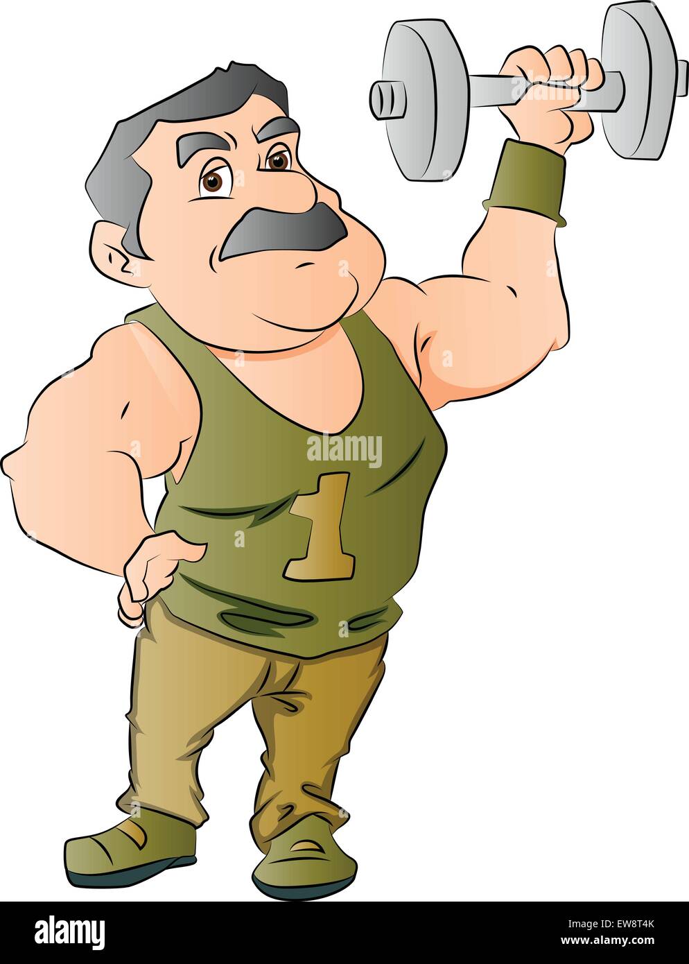 Effort dumbbell Stock Vector Images - Alamy