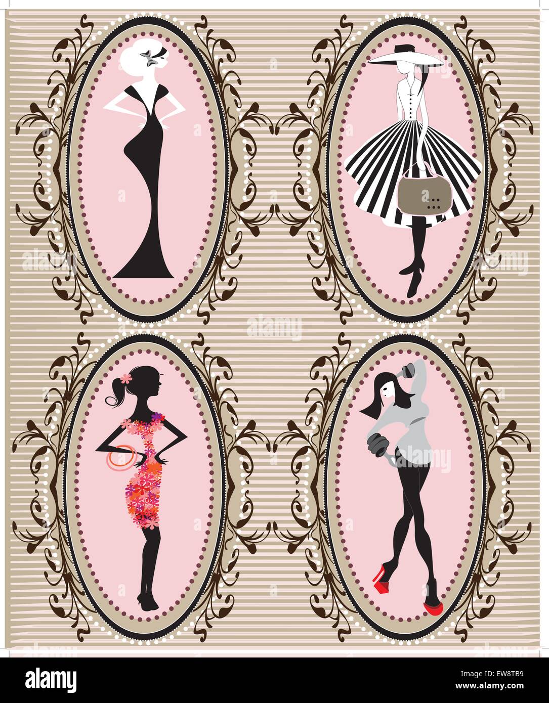 Oblong model Stock Vector Images - Alamy