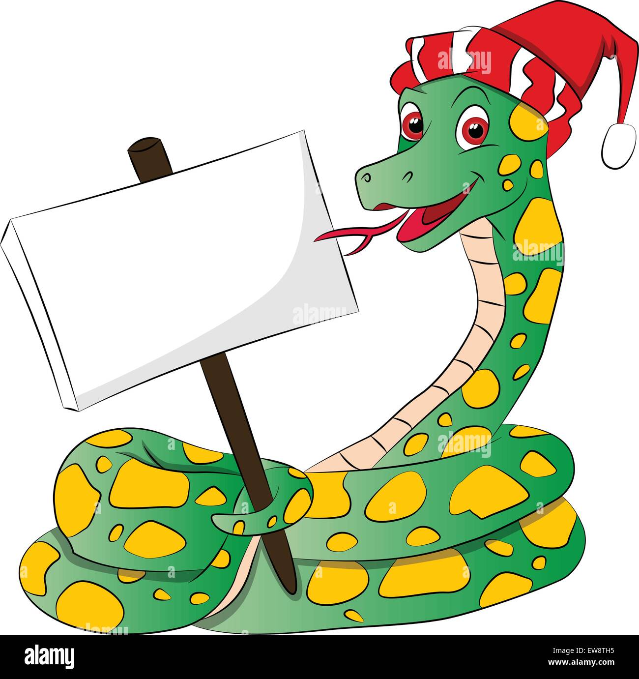 Santa Cartoon Snake