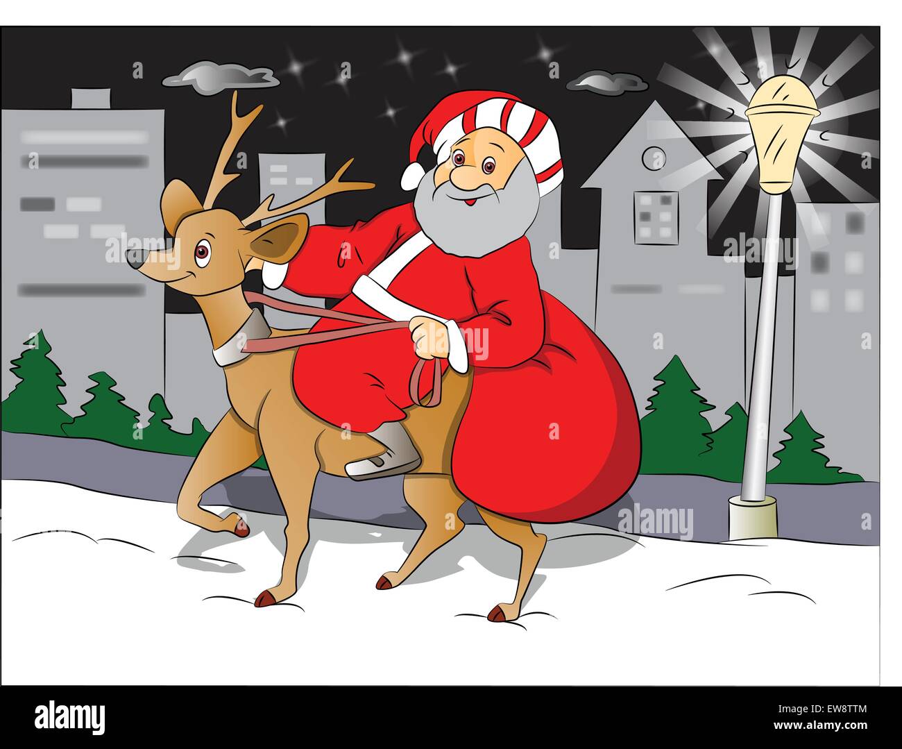 Humour with deer Stock Vector Images - Alamy