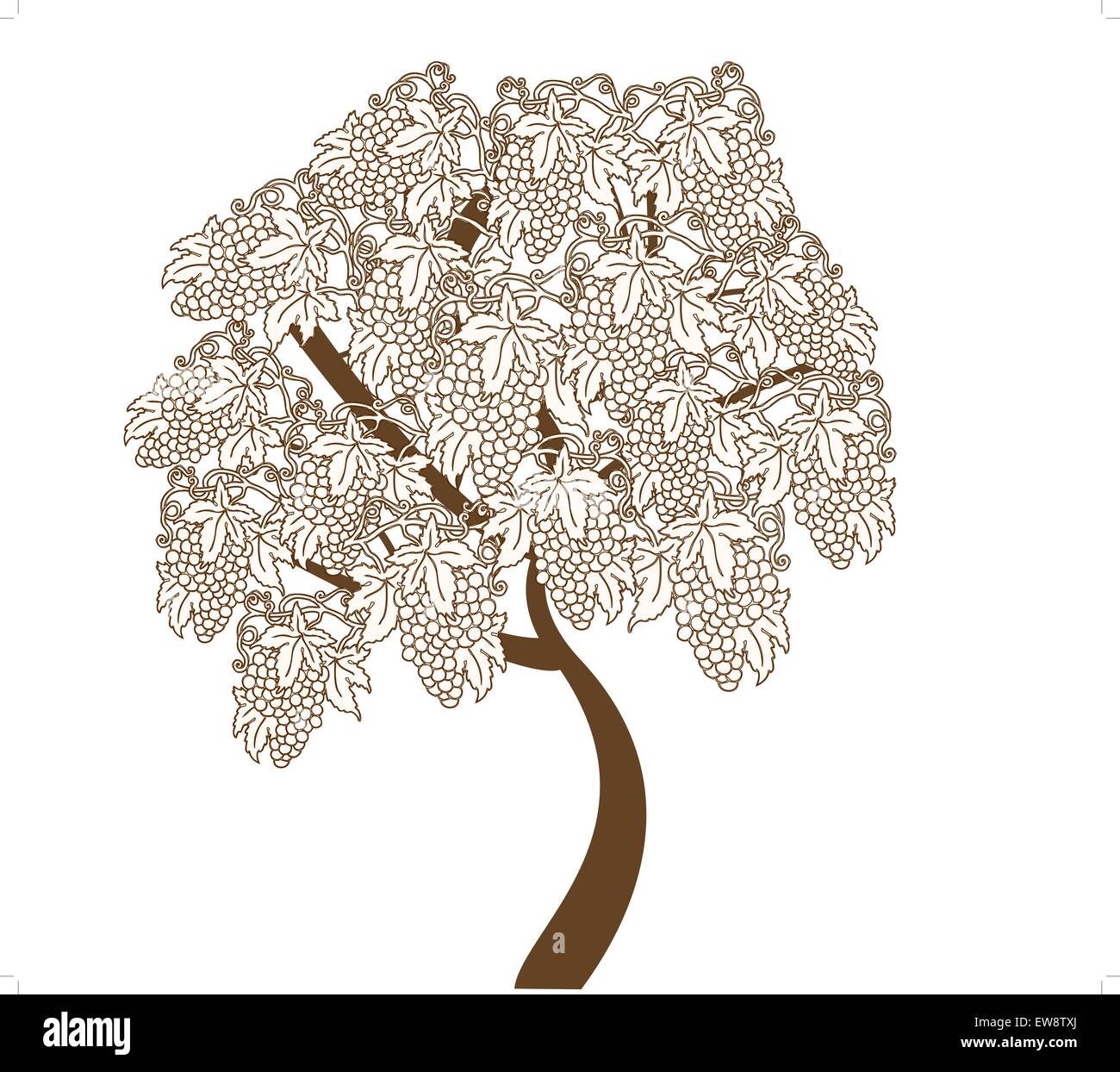 Repeating tree design Stock Vector Images - Alamy