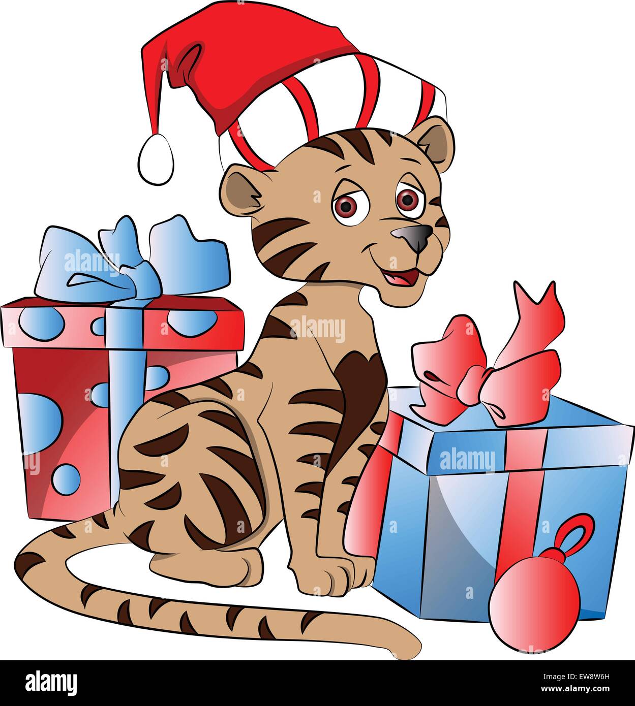 Cat wearing ribbon Stock Vector Images - Alamy