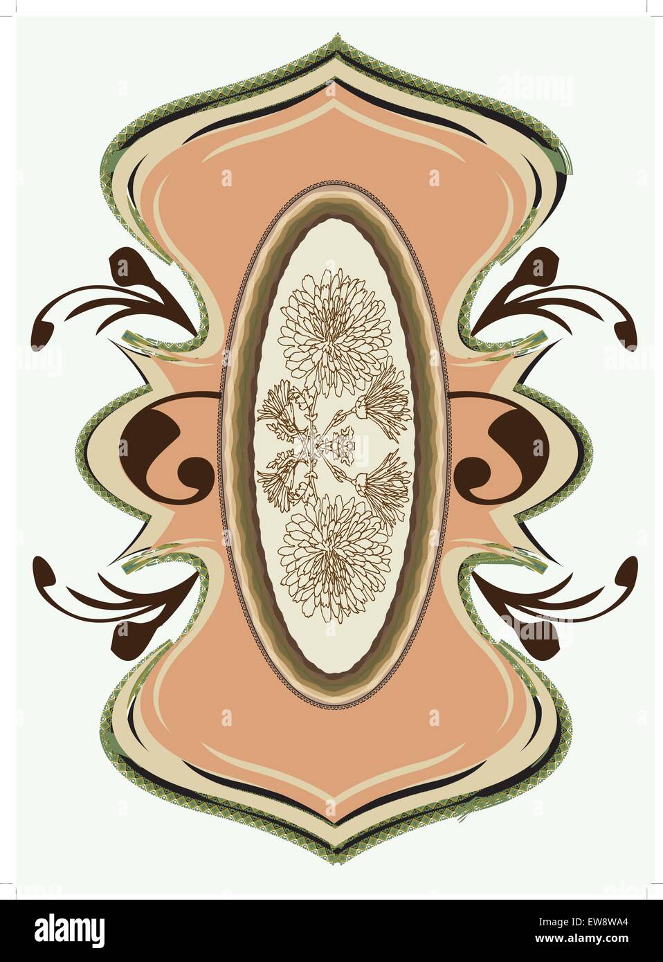 Frame with floral ornament Stock Vector Image & Art - Alamy
