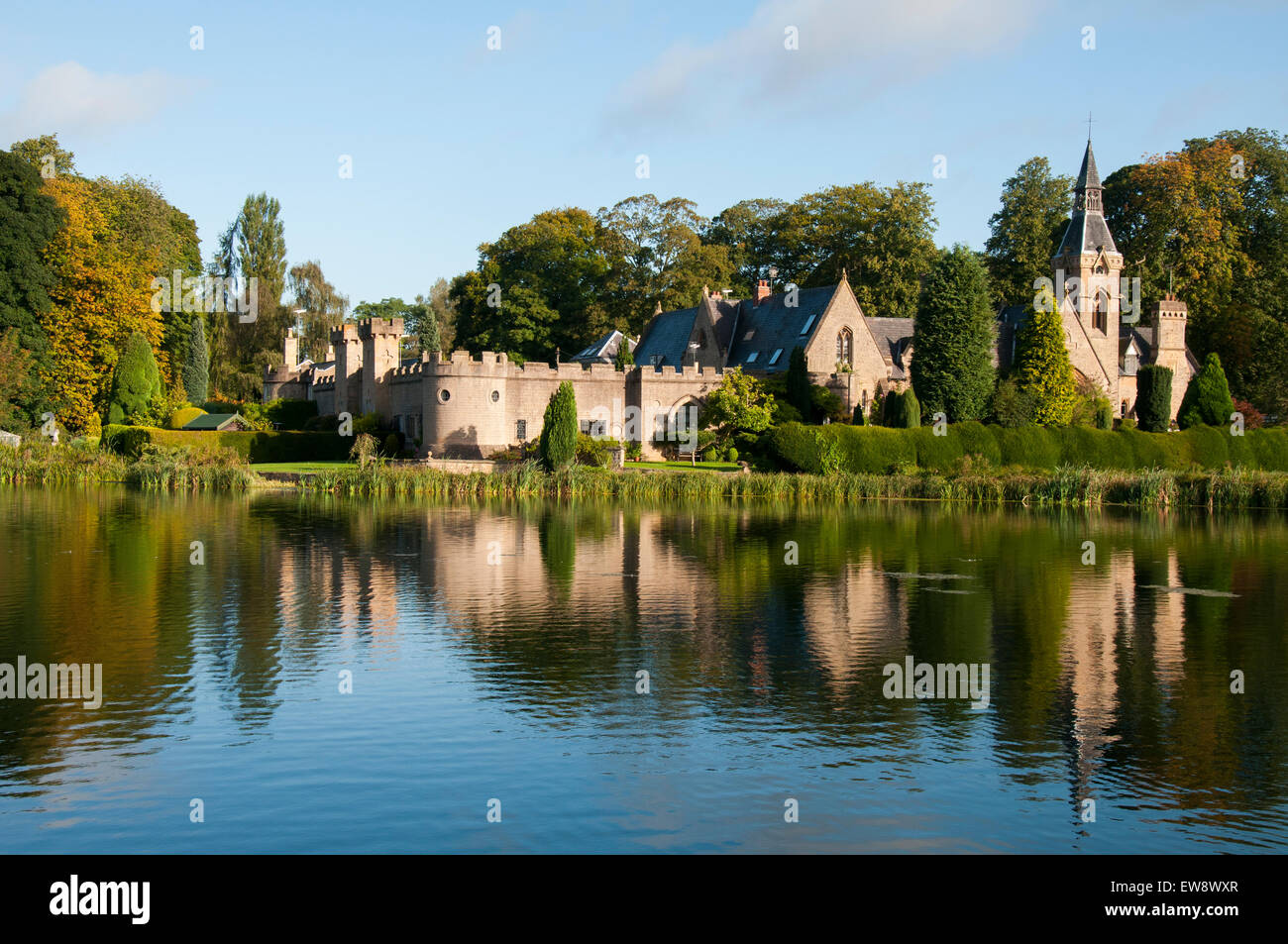 The fort at Newstead Abbey, Nottinghamshire England Stock Photo - Alamy