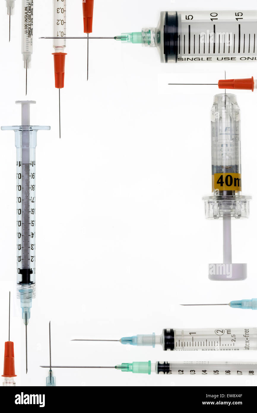 Medical - selection of syringes and hypodermic needles - Space to add ...