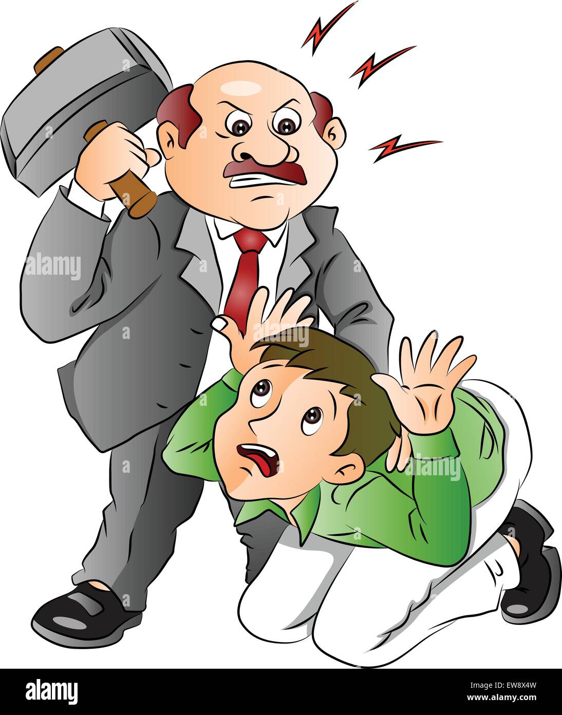 Cartoon drawing illustration angry arguing hi-res stock photography and ...