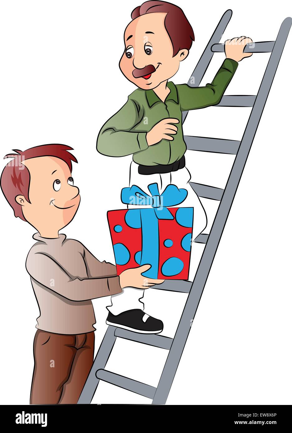 Ladder representation Stock Vector Images - Alamy