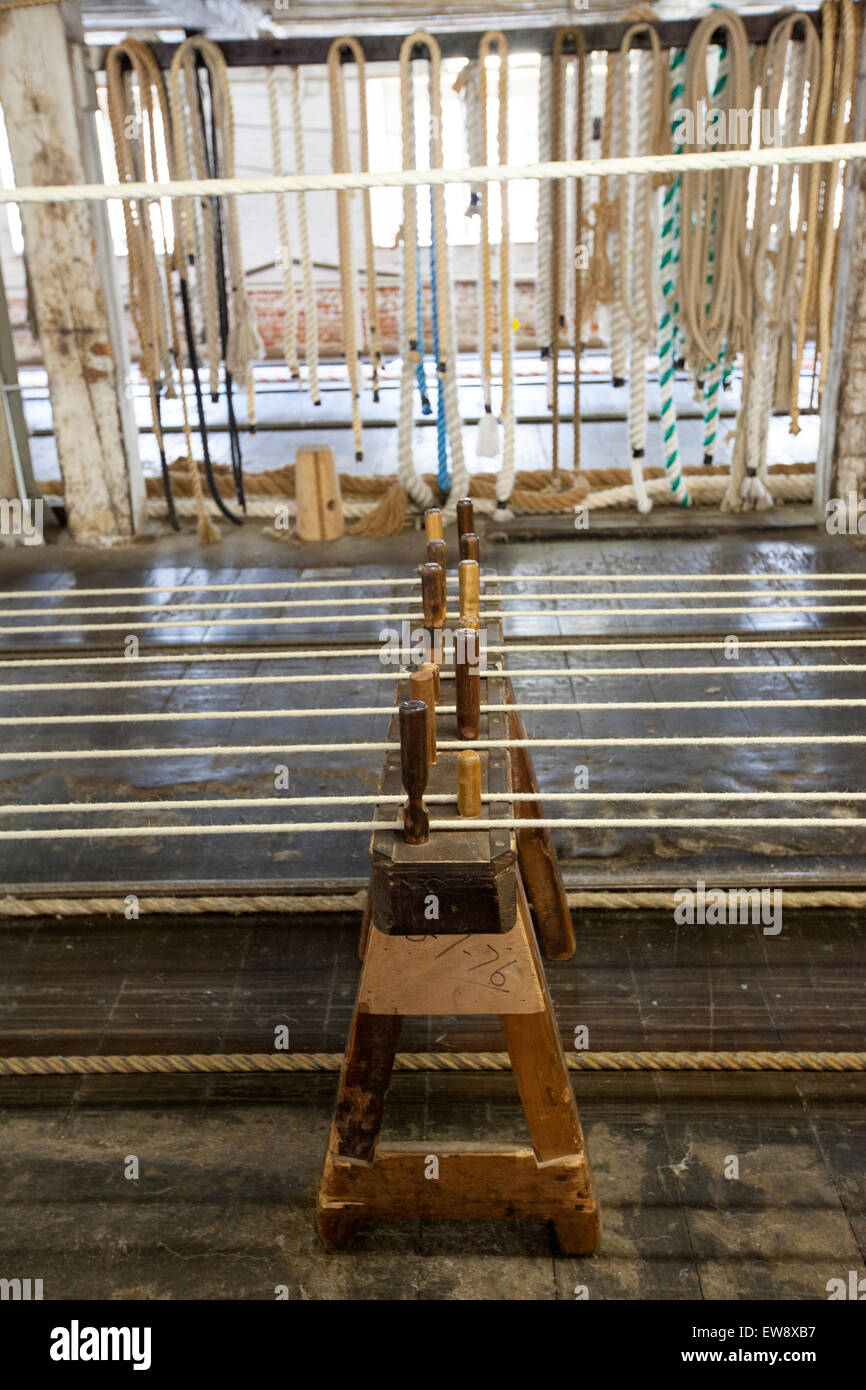 Rope at Chatham ropery Stock Photo - Alamy