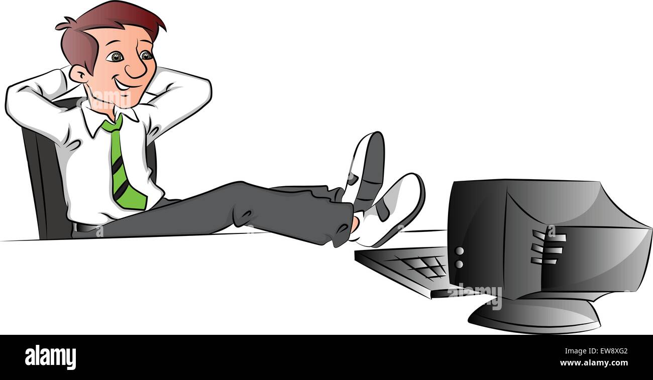 Funny man keyboard isolated on Stock Vector Images - Alamy