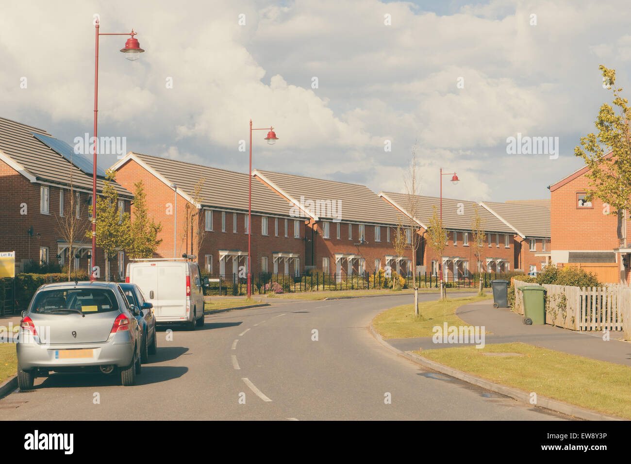 Modern newly built housing development conceptual image Stock Photo - Alamy