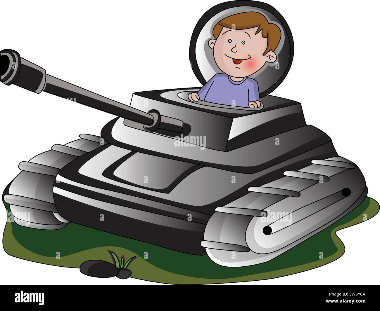 Cartoon illustration army soldier boy hi-res stock photography and ...