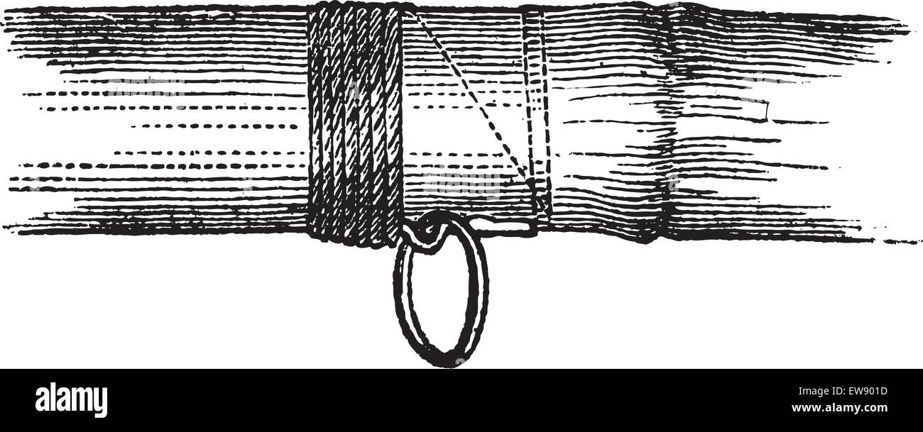 Old metal wooden cable Stock Vector Images - Alamy