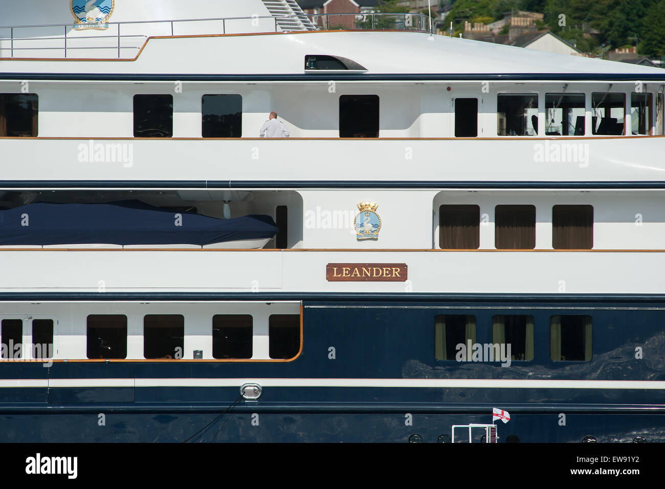 Leander G a luxury yacht Sir Donald Gosling which The Queen has used. t ...
