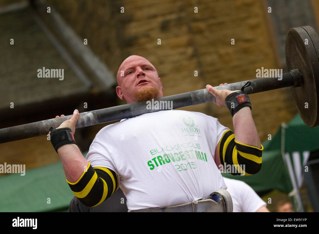 St Johns Square, Blackpool, Lancashire. 20th June, 2015. Gary Taylor a ...