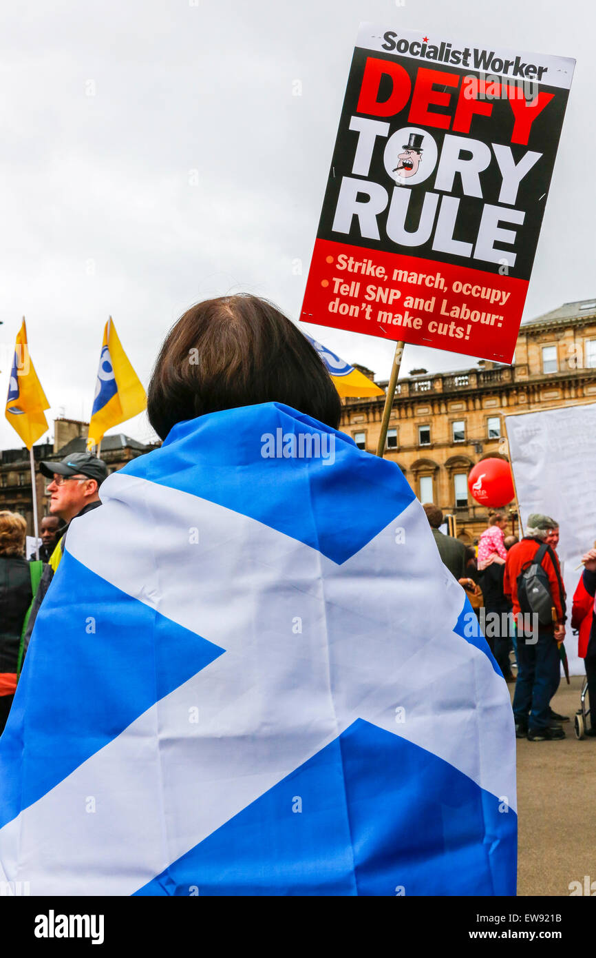 Glasgow, UK. 20th June, 2015. More than 2000 people attended an anti ...